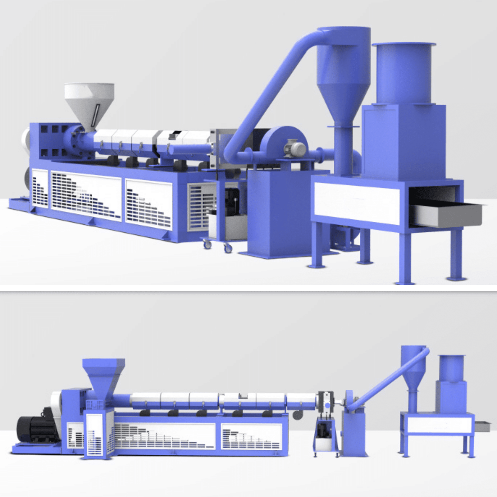 Extruder With DIE-FACE-AIR COOLING TYPE - VS Engineers